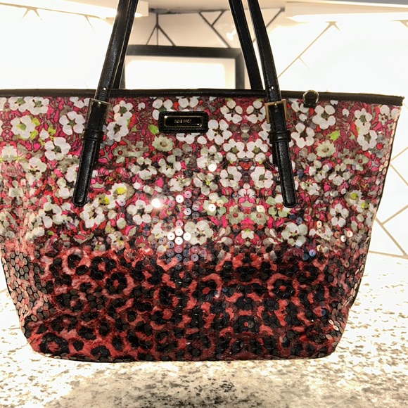 Nine West | Bags | Nine West Fall Floral Sequence Tote | Poshmark